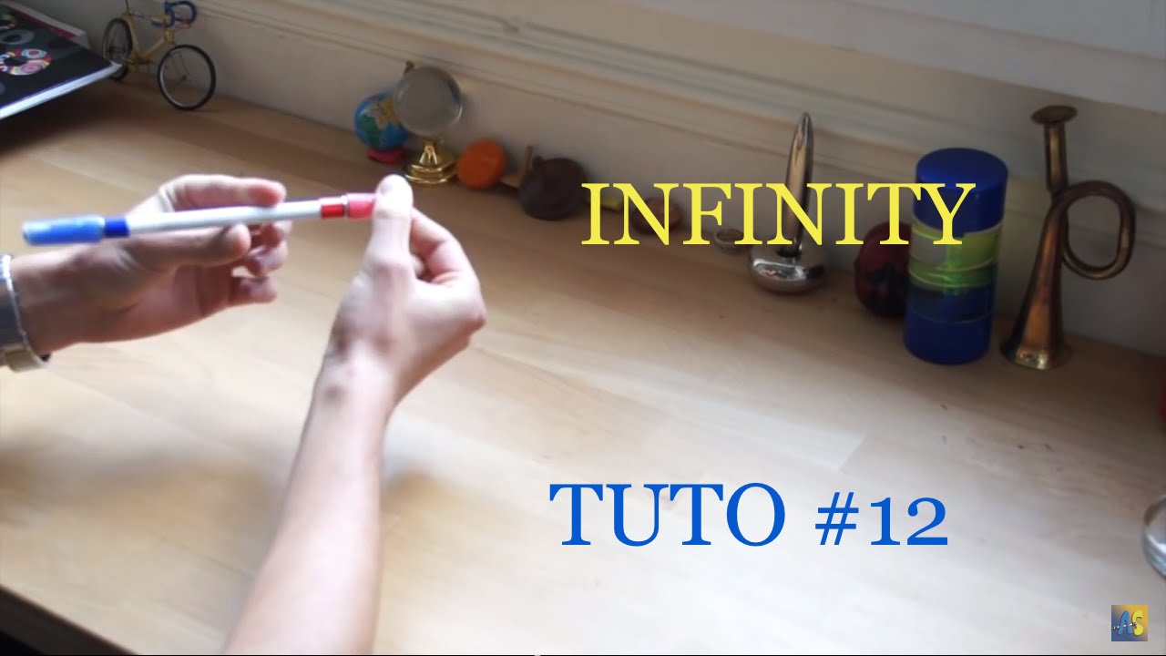 Apprendre L'INFINITY facilement tuto penspinning figure#12 - YouTube