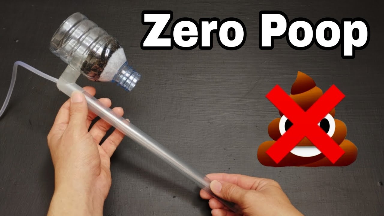 Fish poop collector DIY | Aquarium siphon DIY | Fish tank filter DIY ...