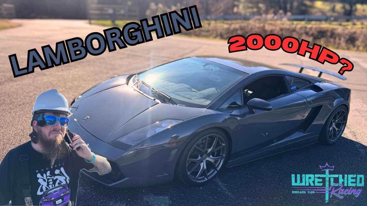 2000HP TRACTOR? Twin Turbo Lambo Dyno Tuning - YouTube