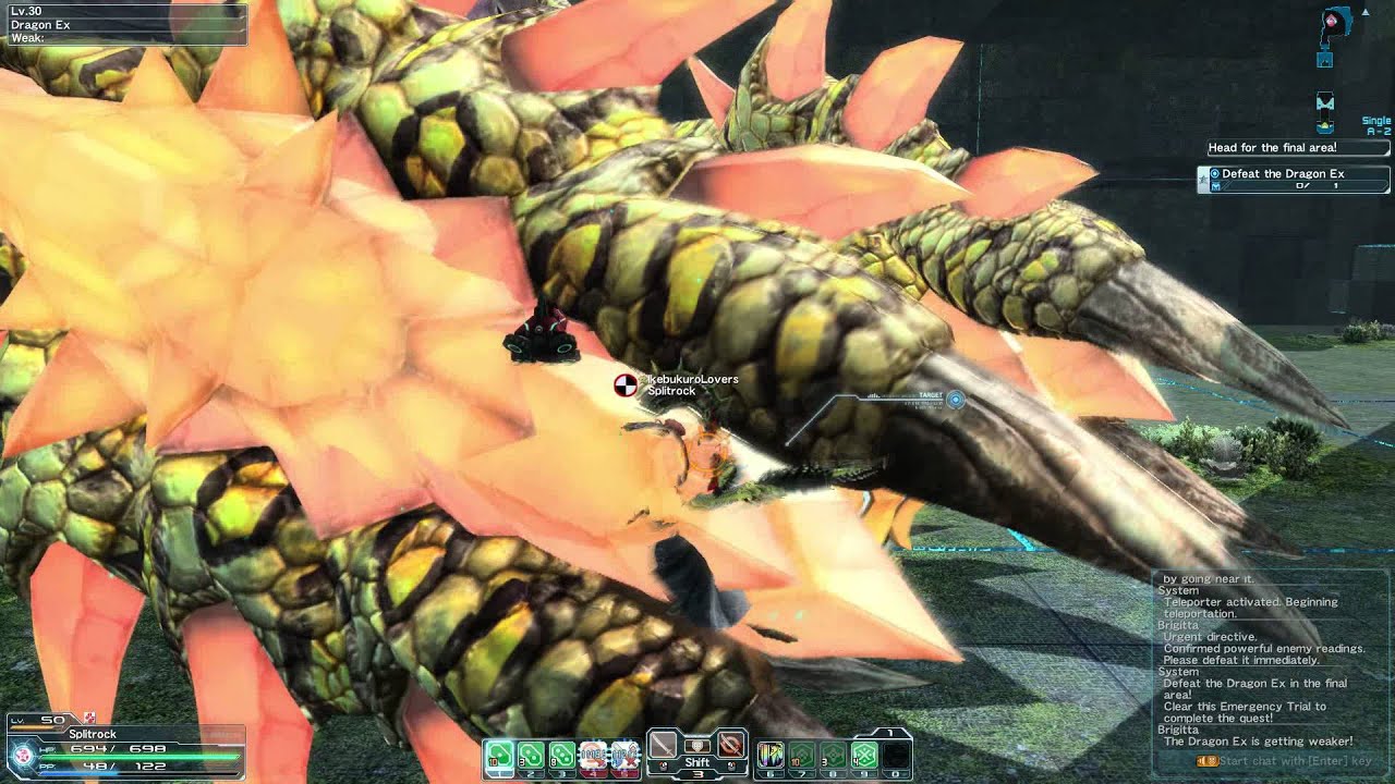 PSO2 Dragon Ex Solo (CO) - YouTube