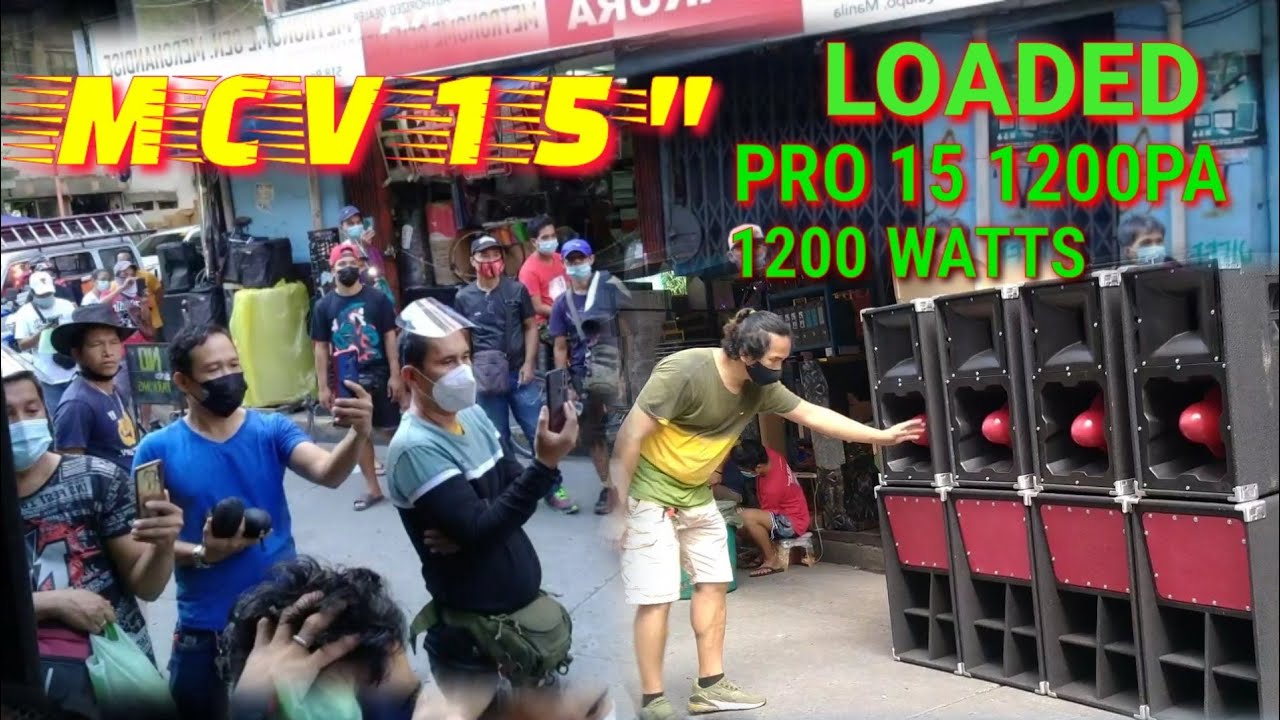 MCV 15 loaded pro 15 1200PA live.bullet midhigh loaded LA12 1000W ...