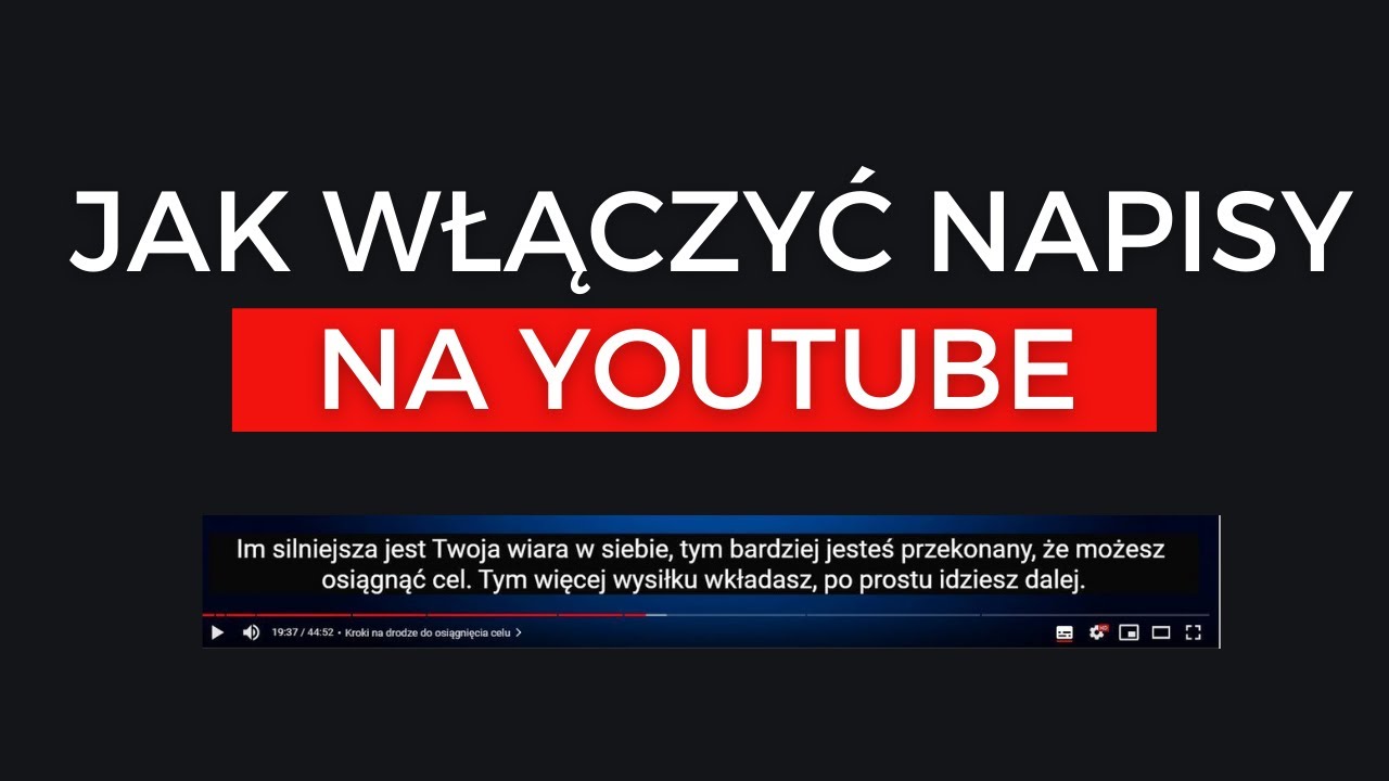 Jak włączyć Napisy na Filmach YouTube Jak powiększyć napisy i Zmienić ...