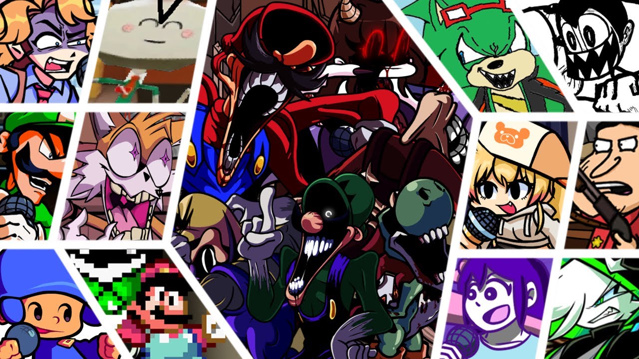 FNF - All Stars but every turn a different character sings (Mario's ...