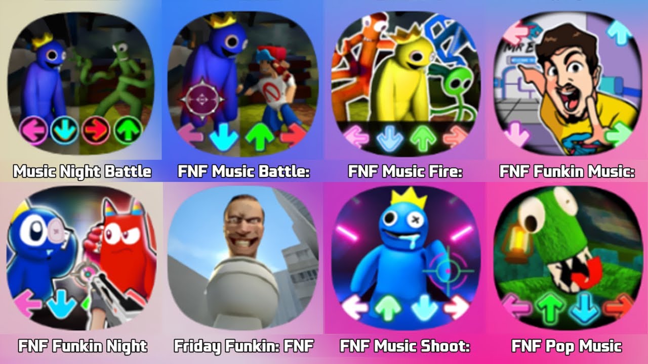Music Night Battle, FNF BFDI Glitch, Raptime Battle, Rap Battle, FNF ...