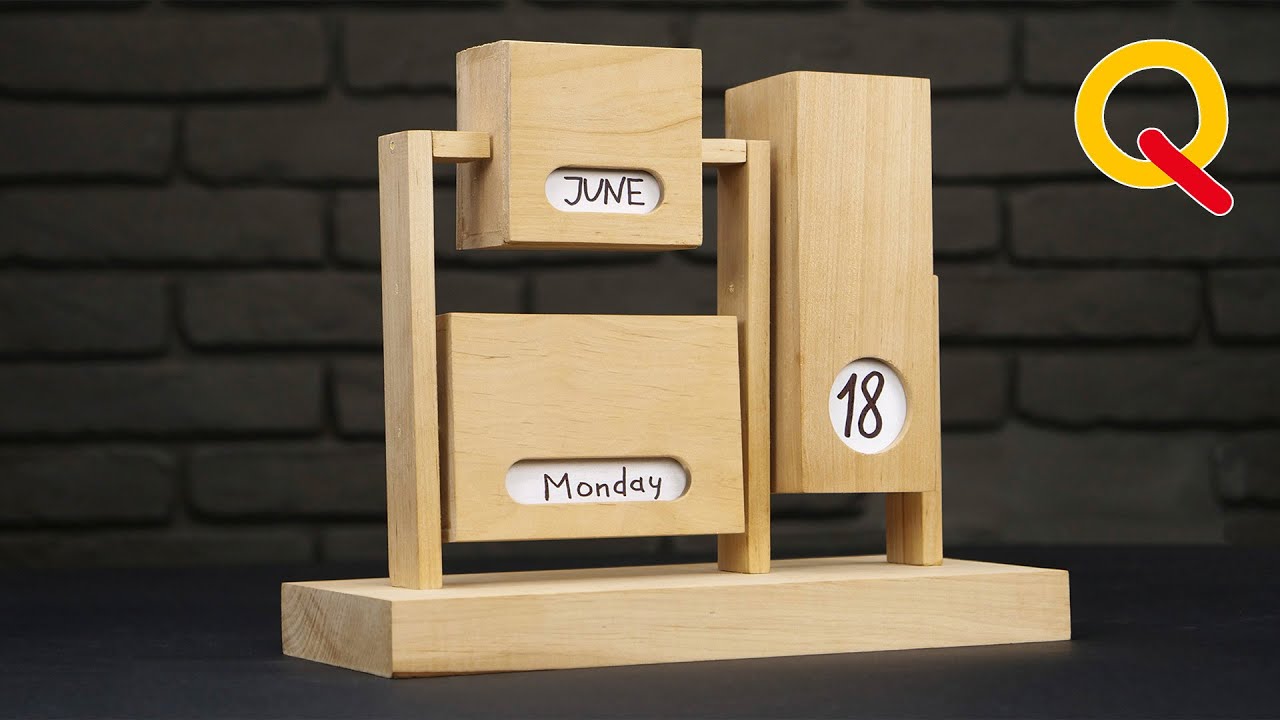 Calendario Eterno DYI Hecho de Madera - YouTube
