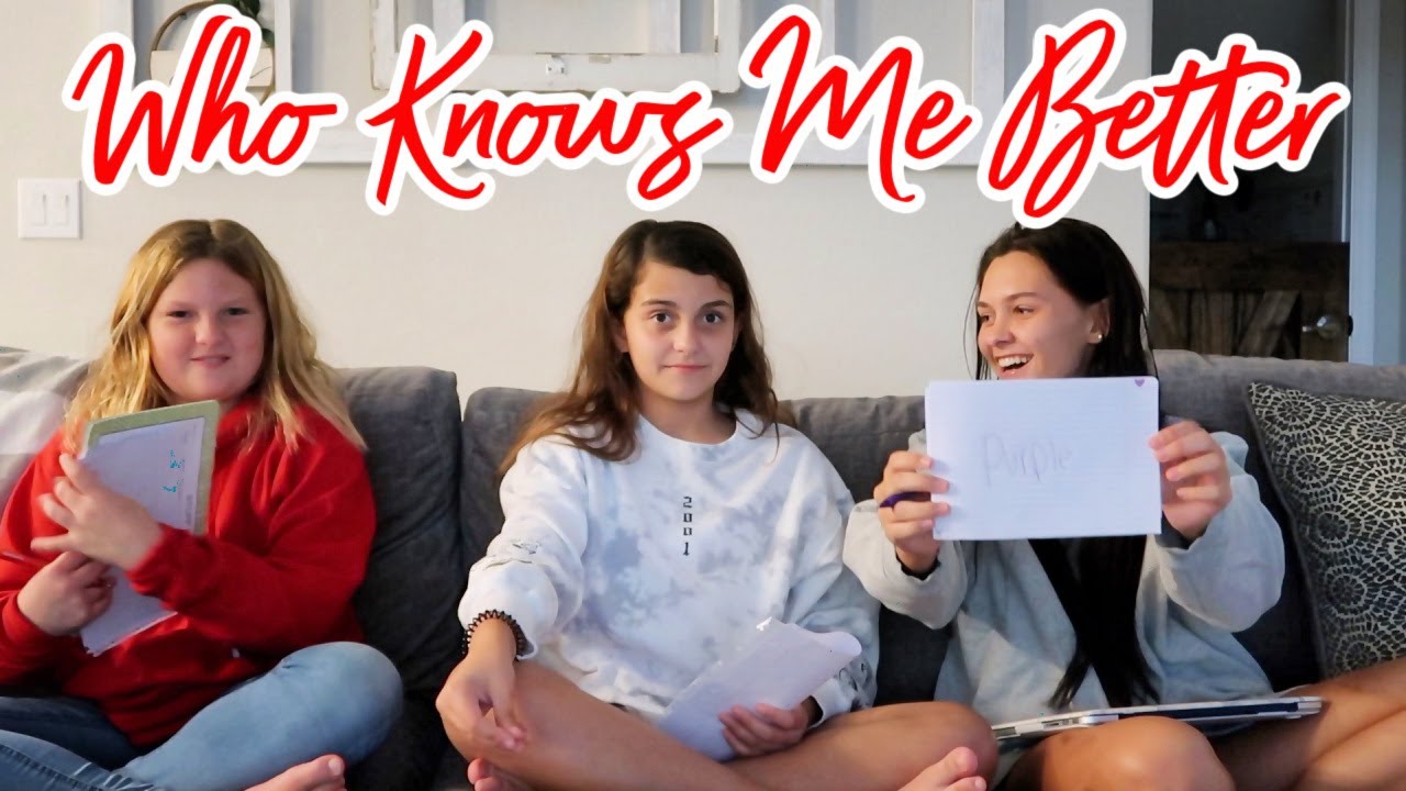WHO KNOWS ME BEST? SISTER VS BEST FREIND! EMMA AND ELLIE - YouTube