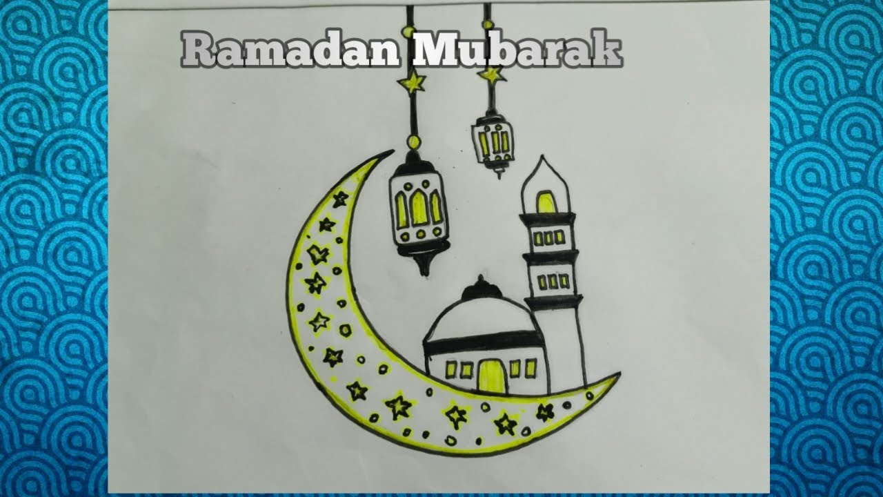 Ramadan Drawing//Easy Ramadan Mubarak Drawing//Pencil drawing # ...