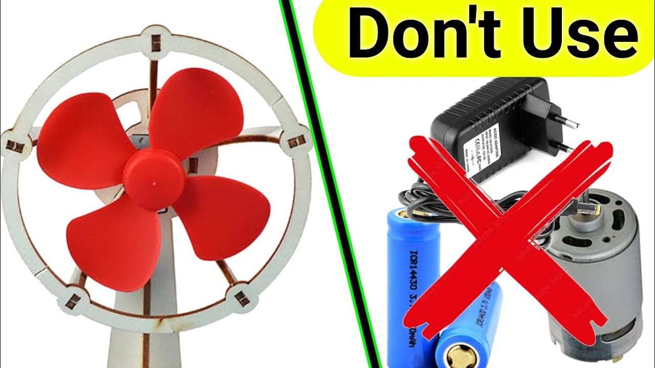 Homemade Fan || How to Make Fan || Powerful Fan Without Motor, Battery ...
