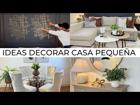 IDEAS PARA DECORAR UNA CASA PEQUEÑA 😱 (ELEGANTE Y LUJOSA) - Monsor