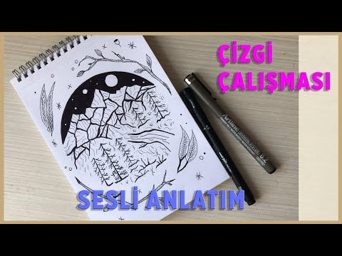 KOLAY ÇİZGİ ÇALIŞMASI - SESLİ ANLATIM - Pattern Drawing
