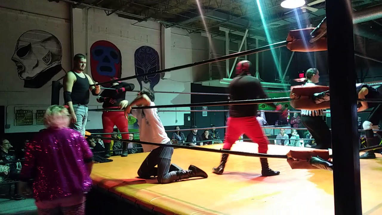 Lifeline wrestling six man tag the Russians and Big Jack vs DJ Smoove ...