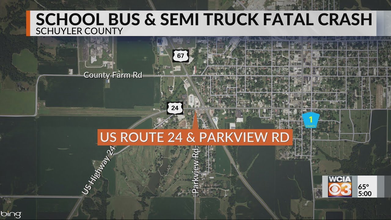 Five killed in Schuyler Co. bus/semi crash - YouTube