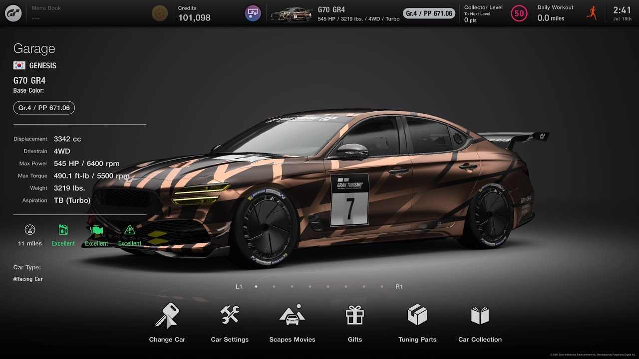 [Gran Turismo 7] G70 GT4 race tune - YouTube