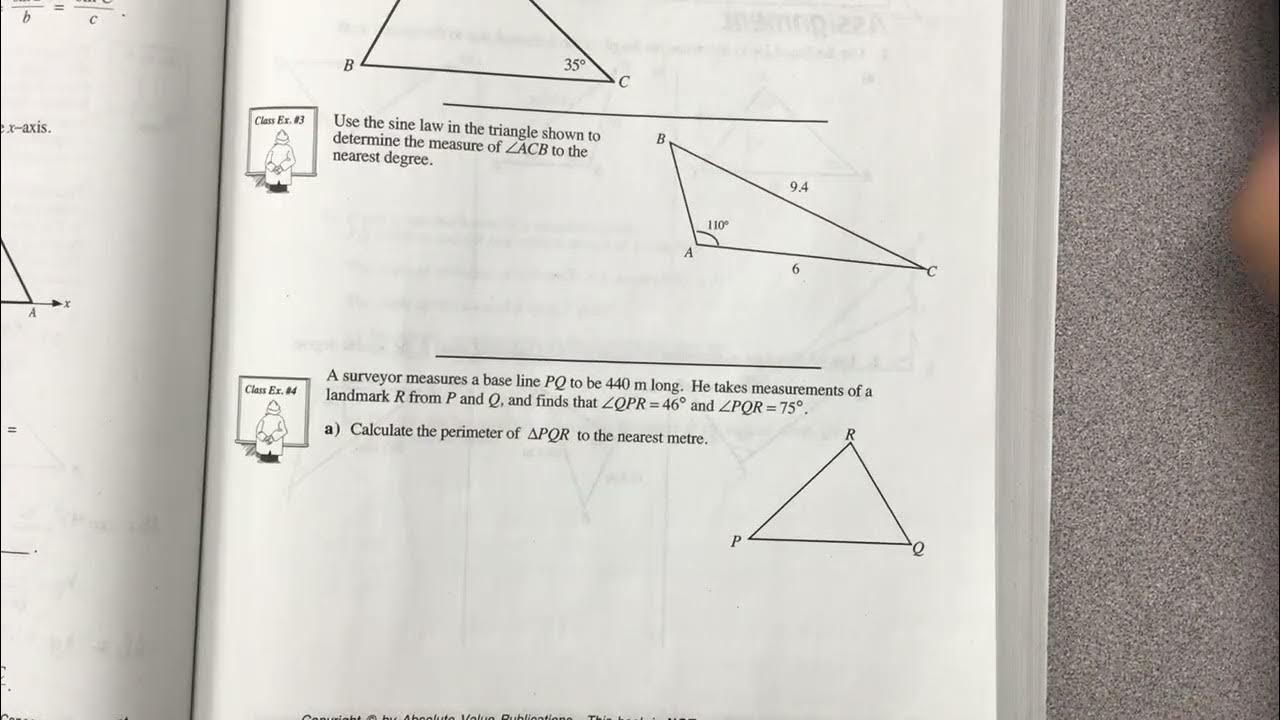 Sine and Cosine Laws Lesson #2 - YouTube