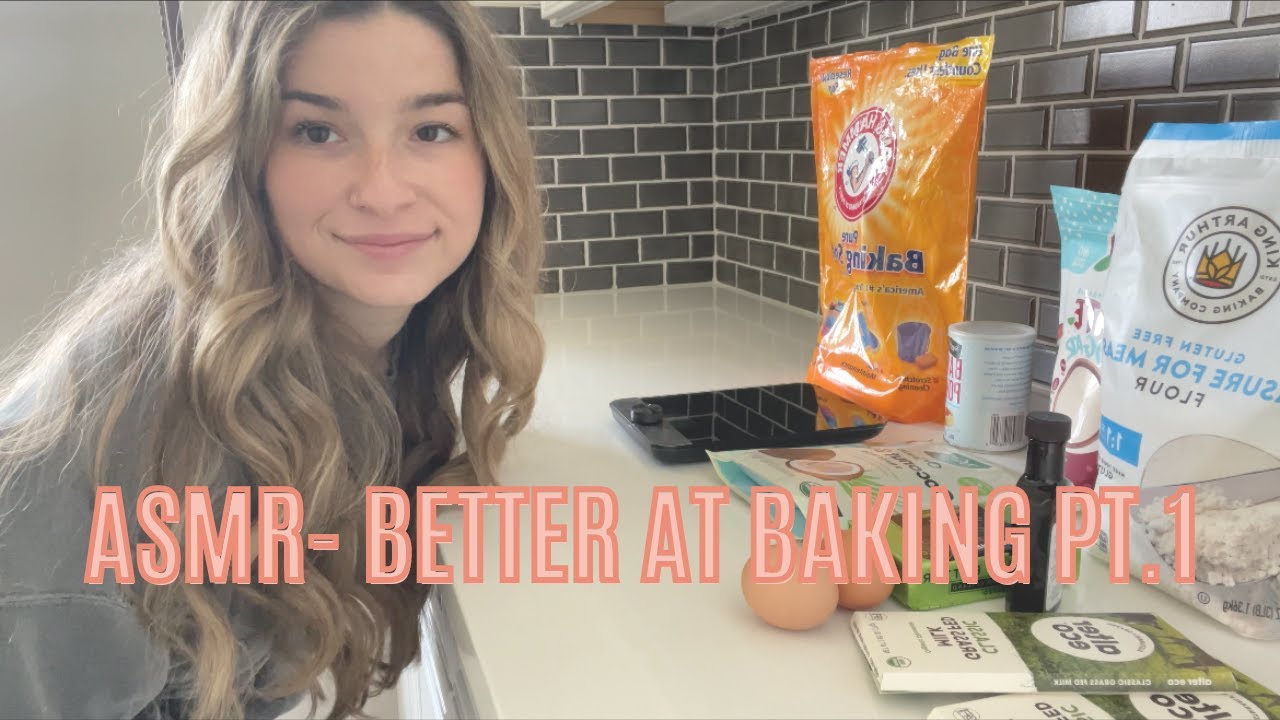 ASMR Baking- practicing my baking skills pt.1 ~whispered voiceover~ (GF ...
