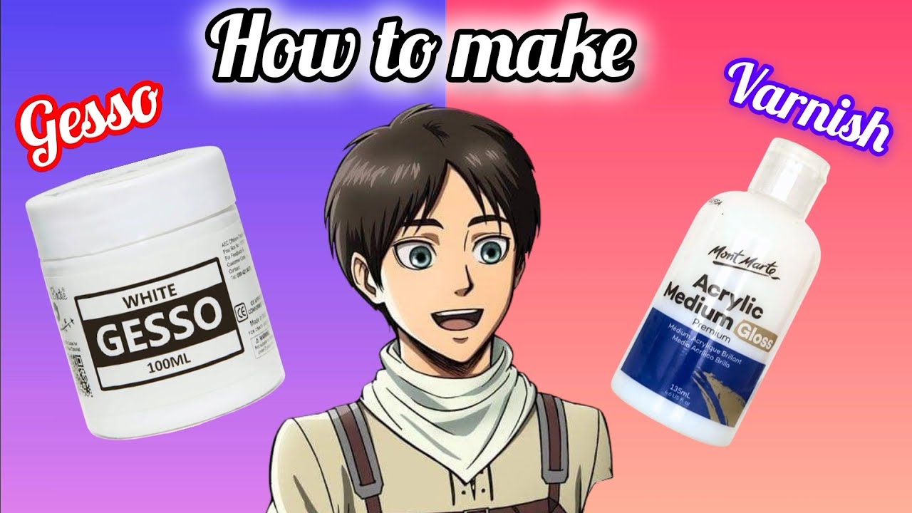 How to make Gesso and vrnish.😱💐কিভাবে জেসো এবং ভার্নিশ তৈরি করবেন।🤔#diy ...
