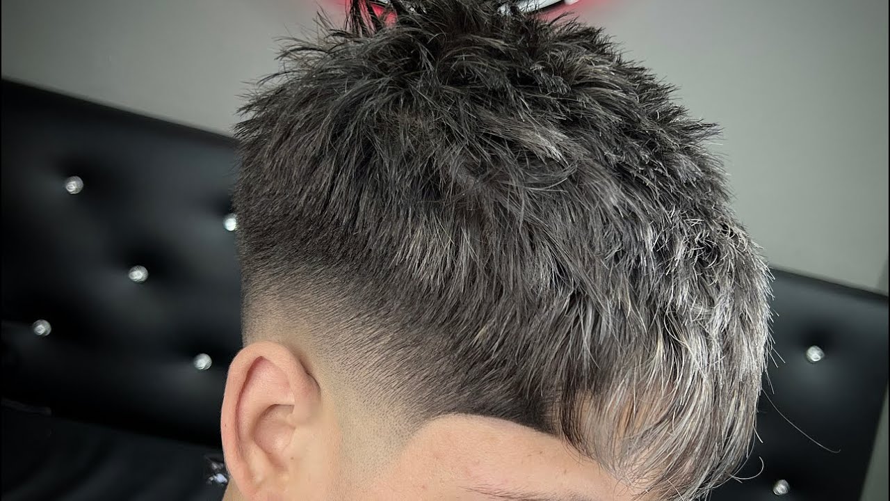 Corte desvanecido medio más french crop - YouTube