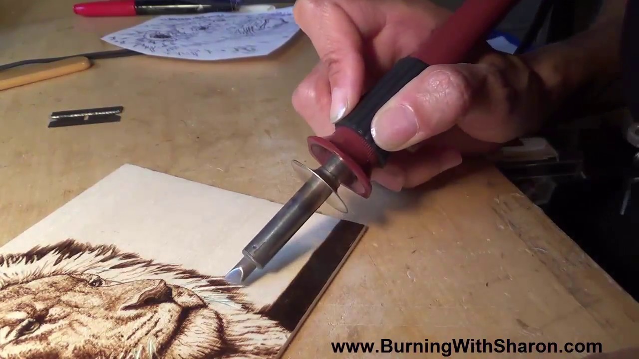 Pyrography: How to Burn Smooth Black Backgrounds - YouTube