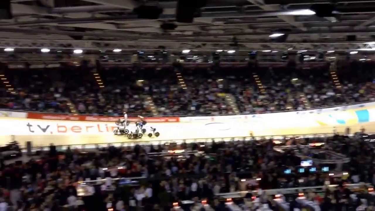 103. Berliner 6-Tage Rennen 2014 1.Tag Steher Stayer Race Moto-Paced ...