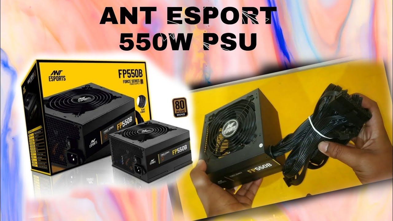 ANT Esports'' SMPS UNBOXING and full view after installing in PC. - YouTube