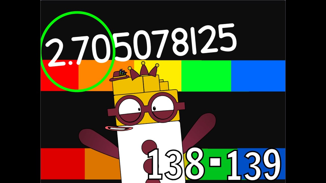 Numberblocks band 512ths 138 - 139 - YouTube