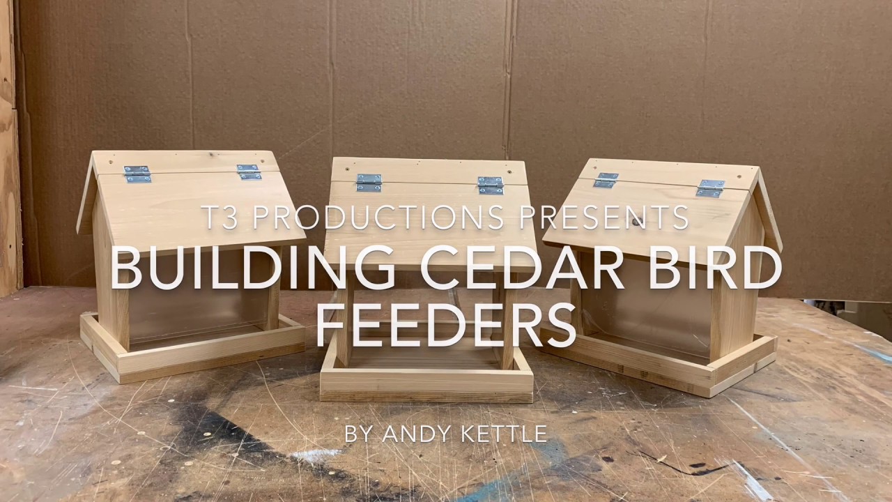 Bird Feeders: Building Cedar Bird Feeders - YouTube