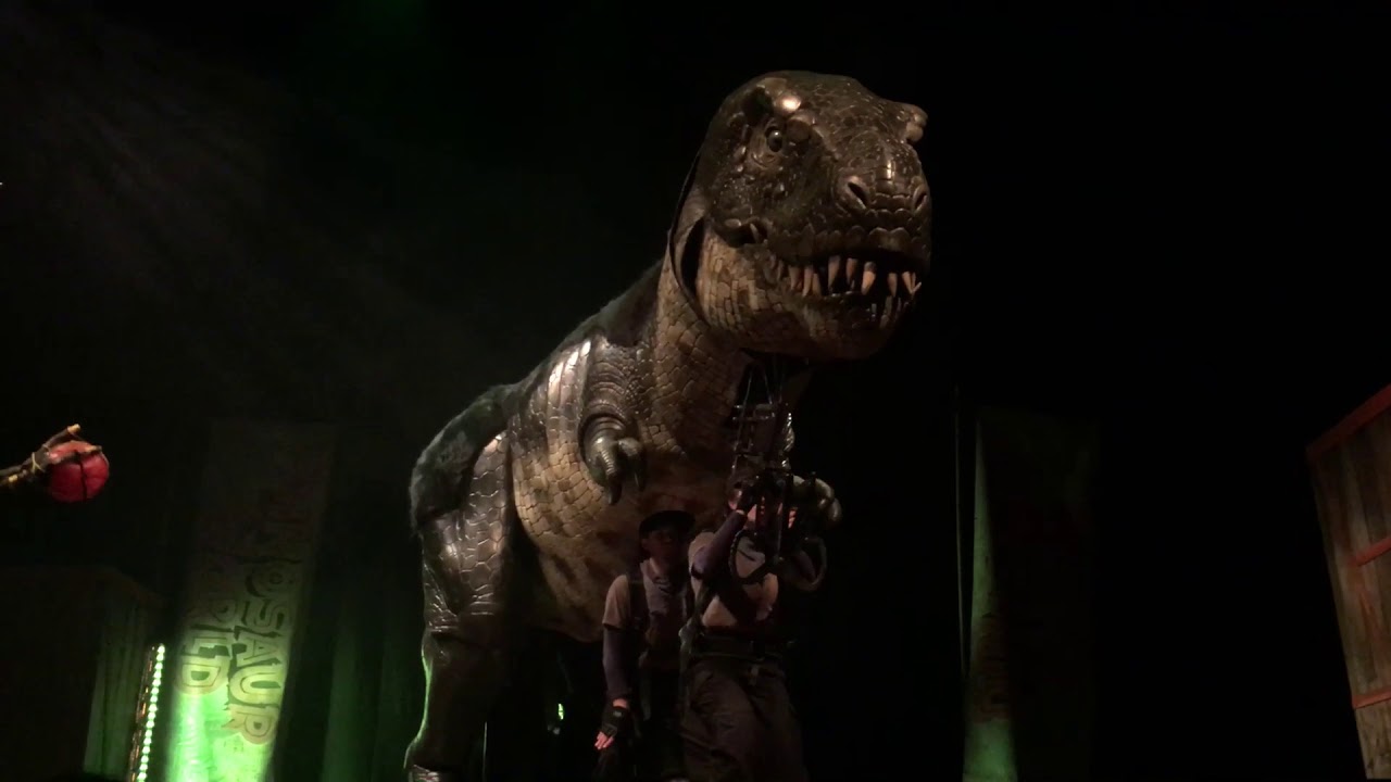 Dinosaur World Live T-Rex Nottingham 13/10/17 - YouTube