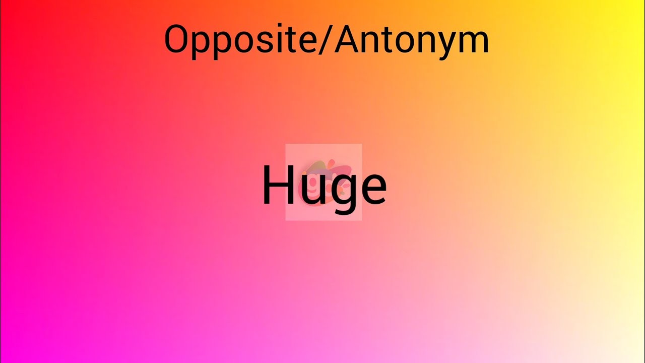 Huge opposite/Antonym || Googul Dictionary #huge - YouTube