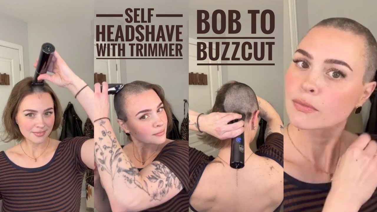 BEAUTIFUL Girl Headshave With Razor | Women Headshaving Videos | - YouTube