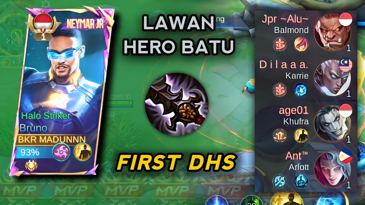 BRUNO FIRST ITEM DHS LAWAN HERO KERAS TANK SEMUA !! - YouTube