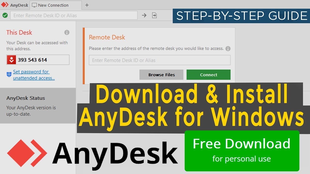 How To Download and Install Any Desk For Windows (Free) - YouTube