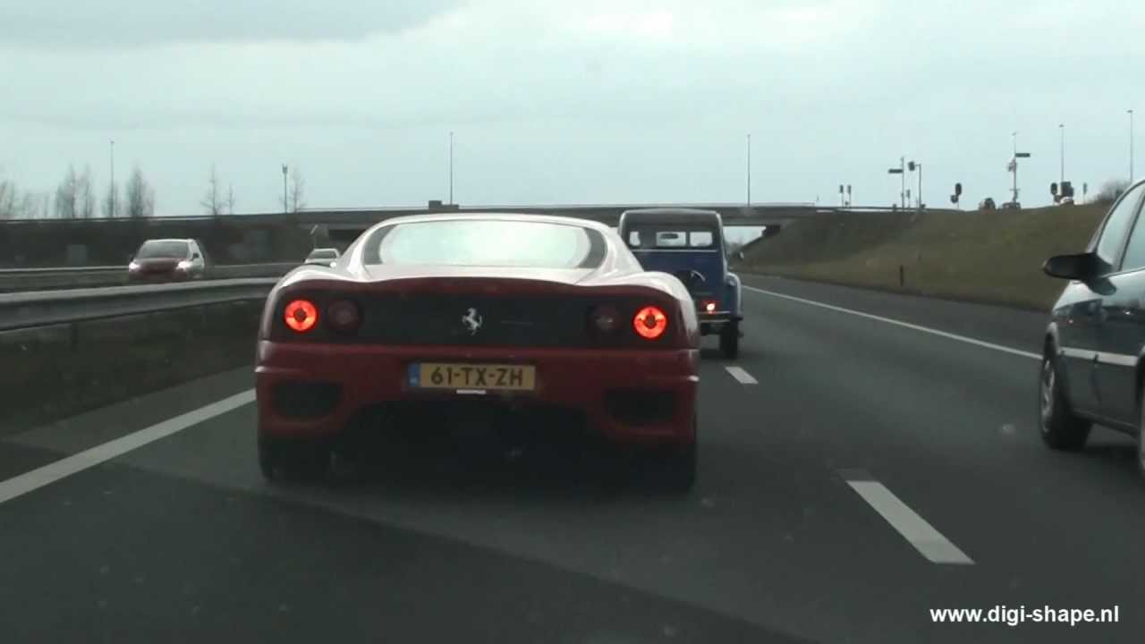 Ferrari's hunting for a Duck (Citroen 2CV) - YouTube