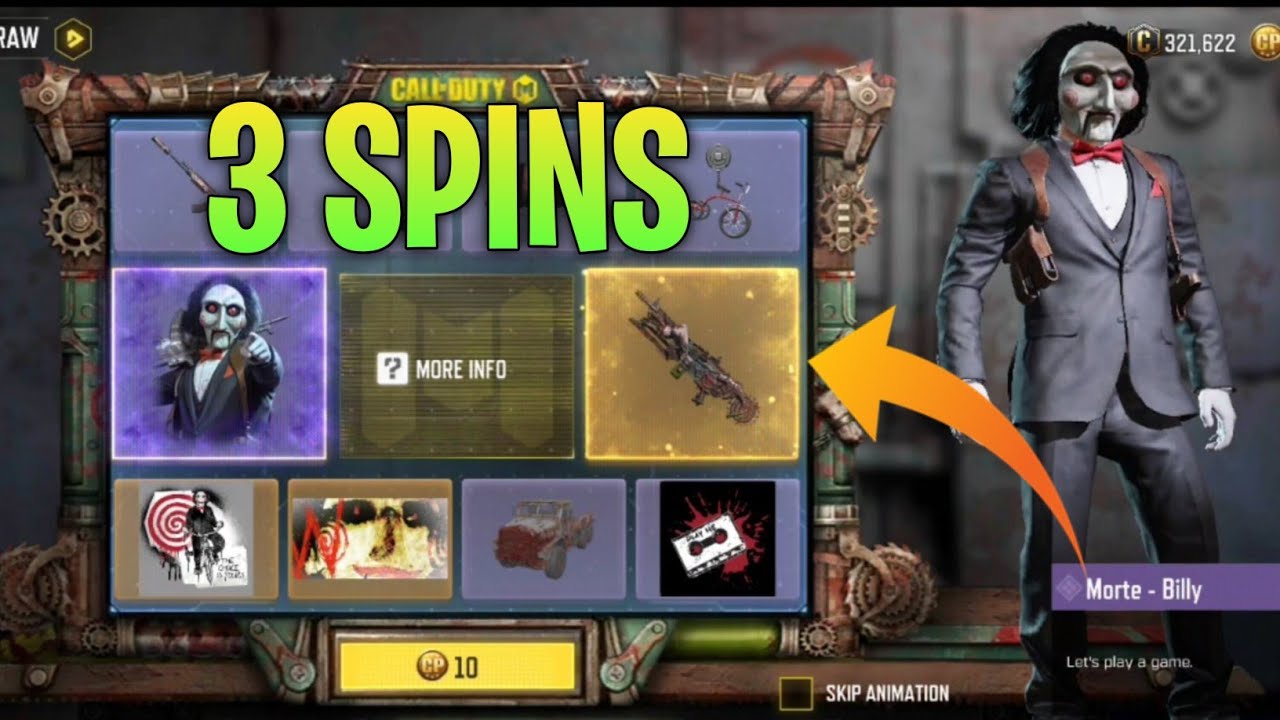 3 SPINS ON GAME OVER DRAW FOR LEGENDARY CHOPPER RULES OF GAME AND MORTE ...