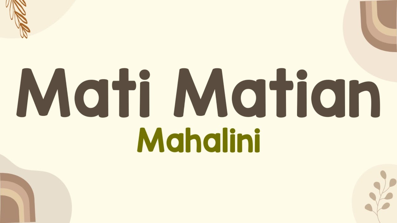 Mati Matian Ku Membelamu Didepan Mereka (Lirik Lagu) Mati Matian ...