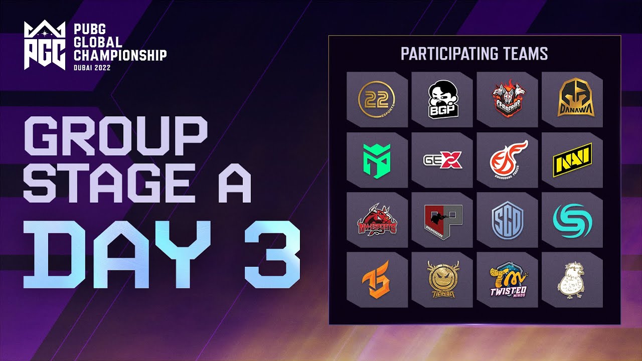 PGC 2022 Group Stage A DAY3 - YouTube