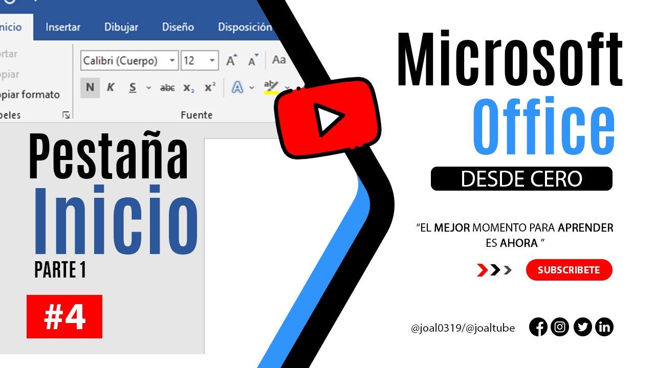 PESTAÑA INICIO EN MICROSOFT WORD PARTE 1 💯 CURSO MICROSOFT OFFICE DESDE ...