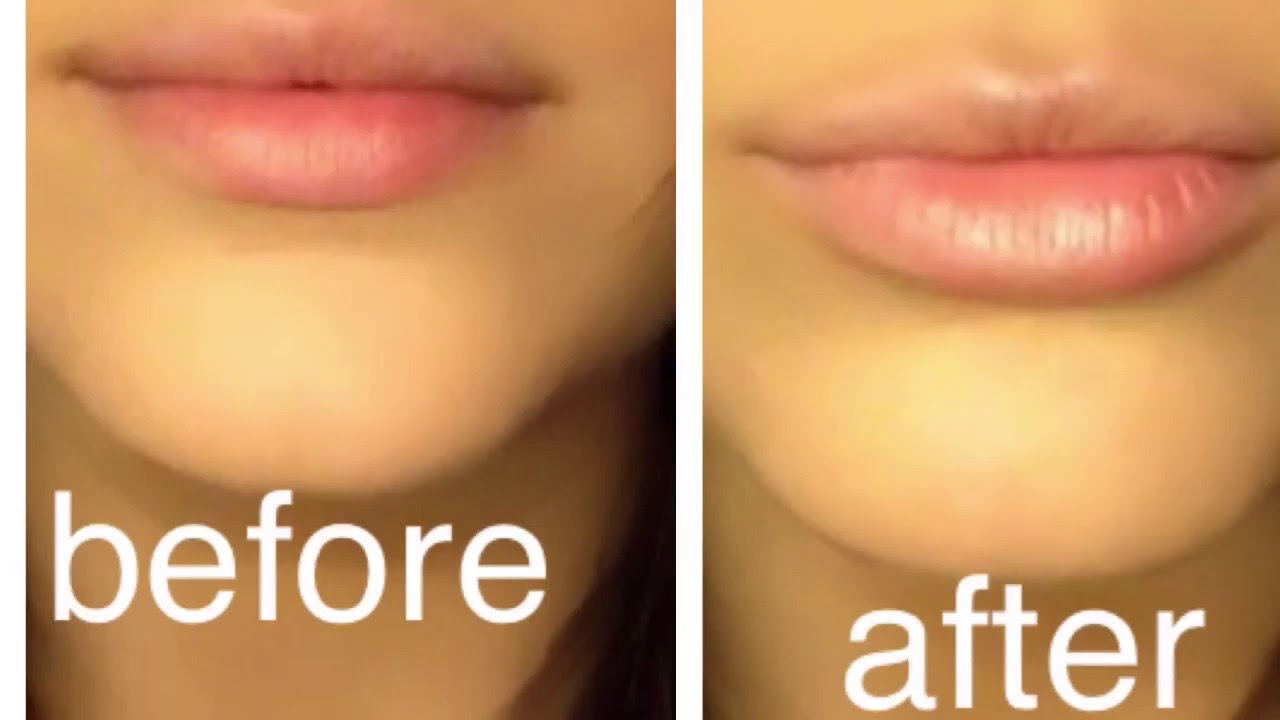 How to Fake Big Lips in 30 seconds/ Kylie Jenner Lip Tutorial - YouTube