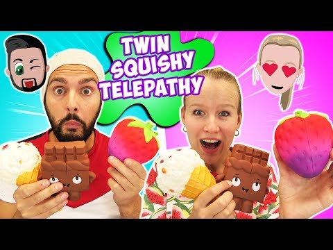 SIND KATHI & KAAN ZWILLINGE? 2 Geschwister = 1 Gedanke! Twin Squishy Telepathy Challenge