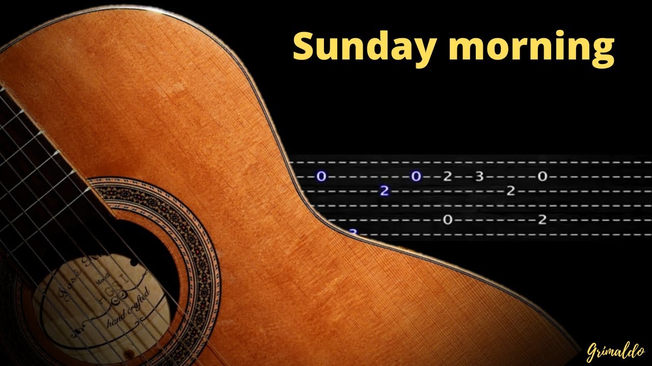 Sunday morning. Tutorial guitar Tabs - YouTube