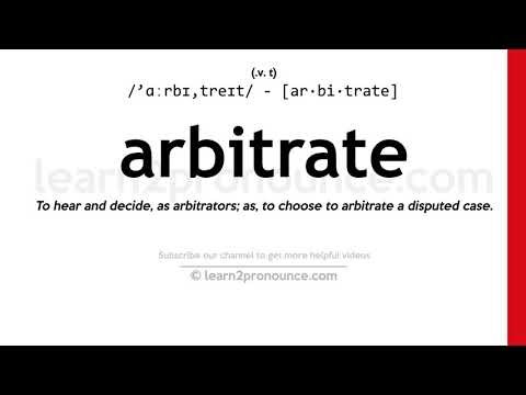 hakemlik etmek okunuşu | Arbitrate Tanımı