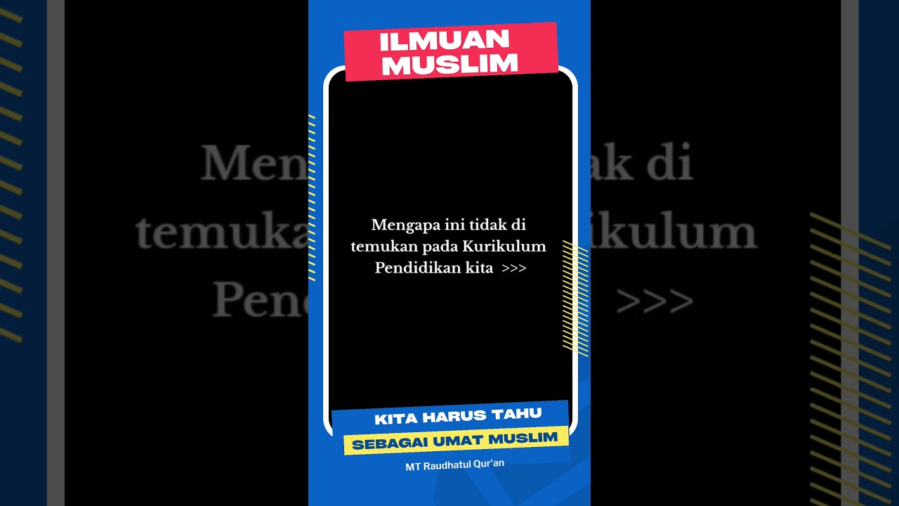 ilmuan Muslim Hebat. #raudhatulquran #sahabatrq - YouTube