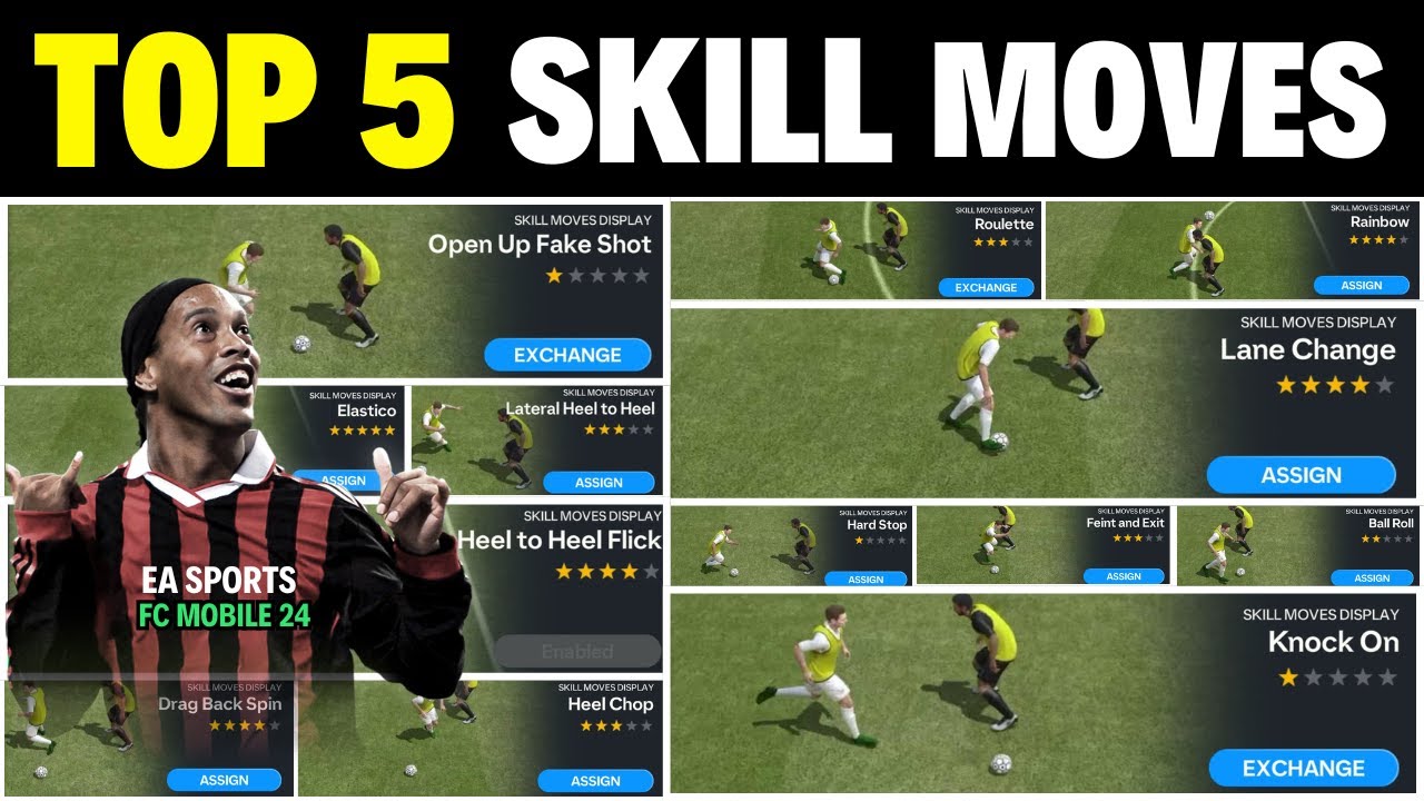 Best Skill Moves in fc mobile | Skill Moves fc mobile #fcmobile # ...