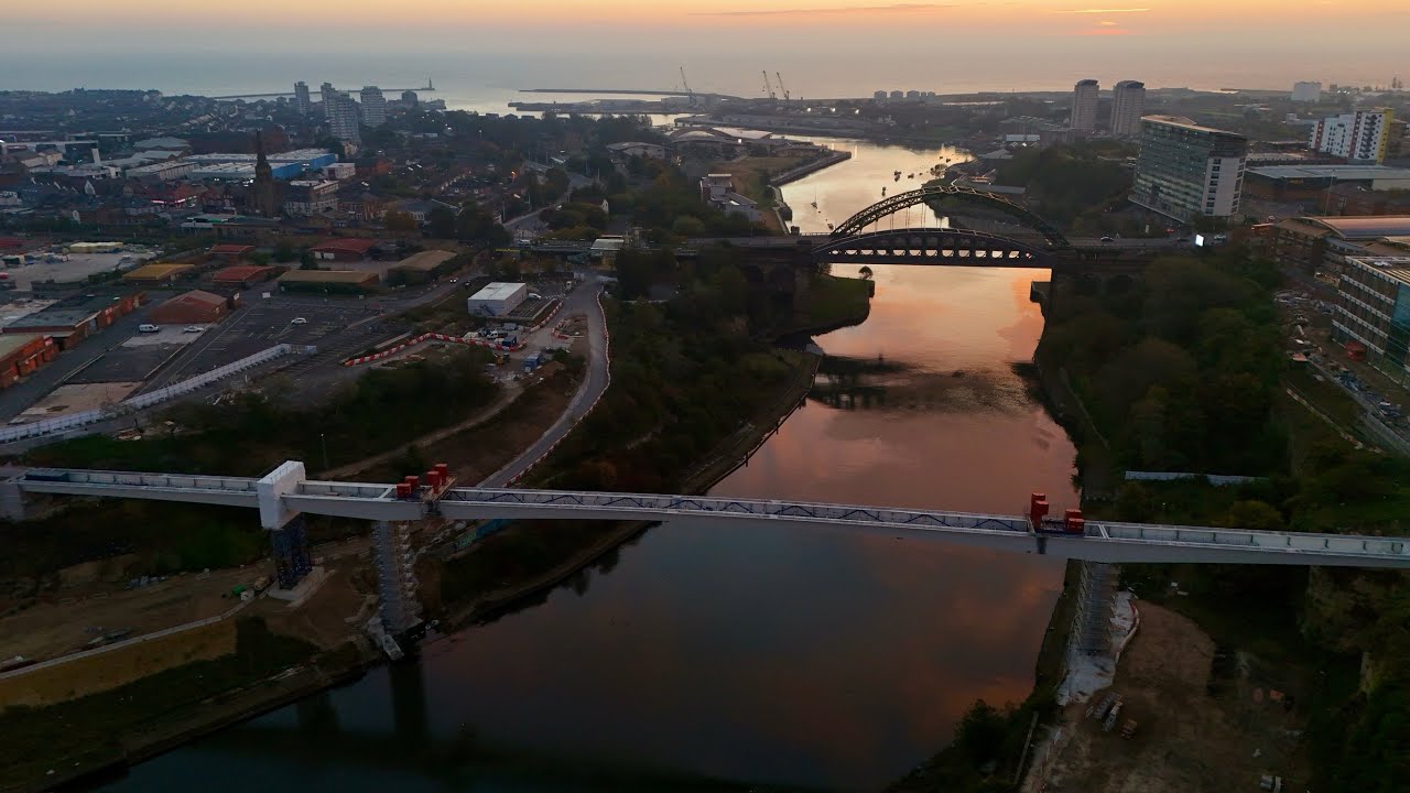 Sunderland’s New Bridge / Footbridge. Keel Mile, Keel Row, Keel Square ...