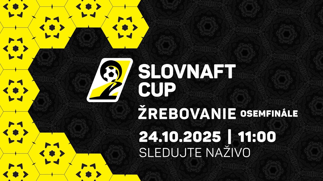 Slovnaft Cup 2025/2026 - Žrebovanie Osemfinále - YouTube