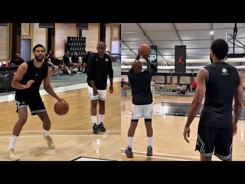 Jayson Tatum workout with Chris Paul after Jaylen Brown trade 🔥