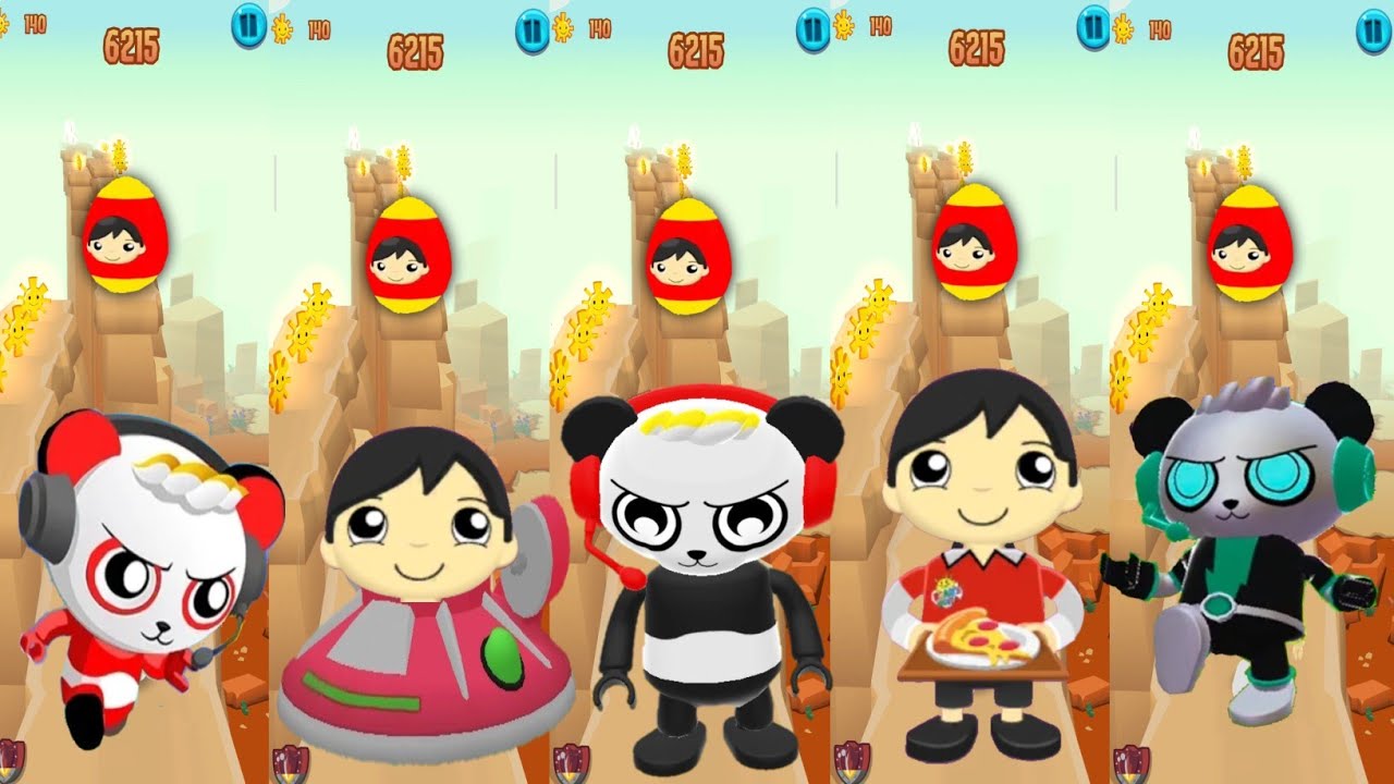 Egg Surprise vs Tag with Ryan Combo Panda and Lunchtime Ryan - YouTube