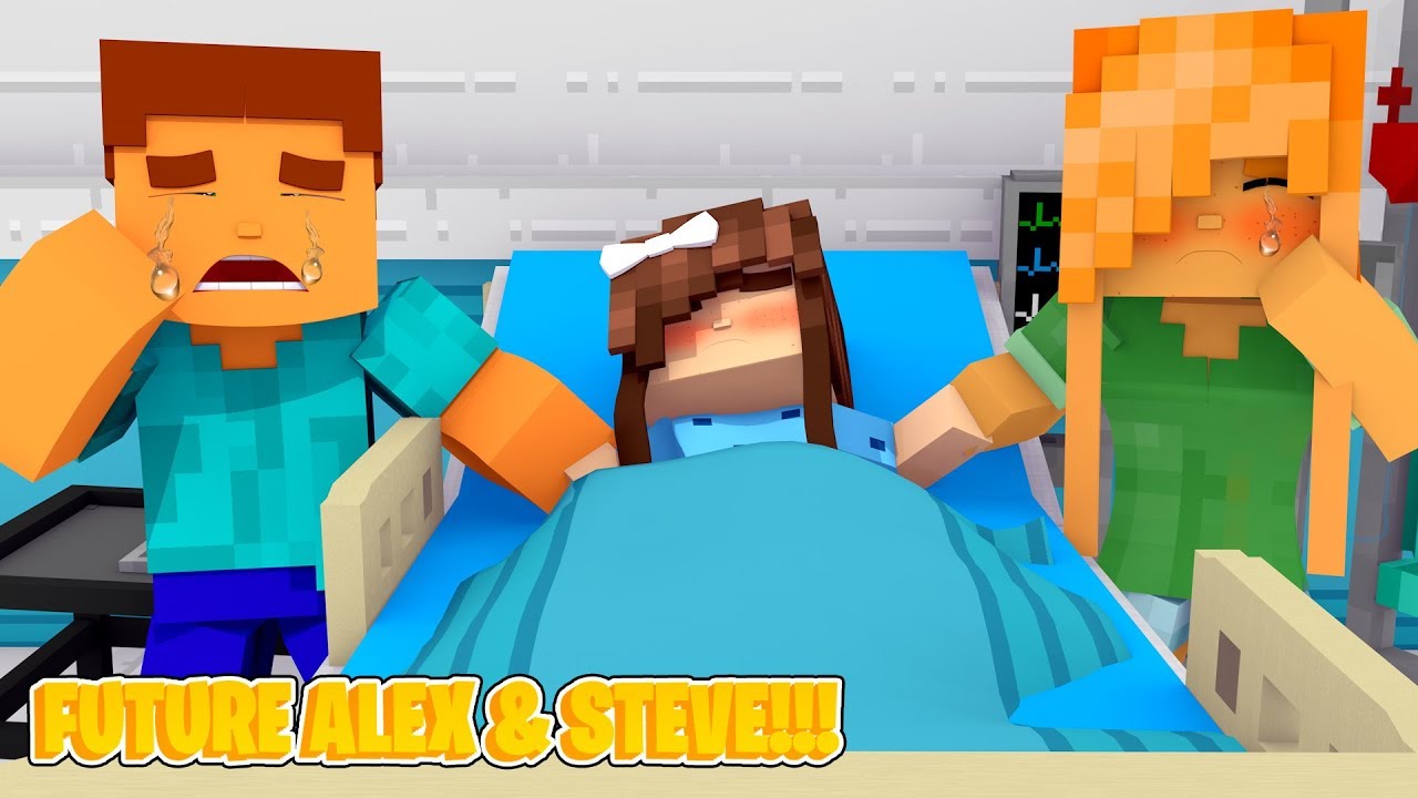 Minecraft WILL ALEX'S BABY LUNA SURVIVE? Future Life of Alex & Steve ...