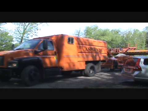 Asplundh GMC truck at Vandyke, PA 5-17-13 - YouTube