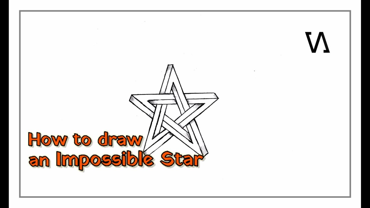 How to draw an Impossible Star | Optical Illusion | VIKAS ARTS - YouTube