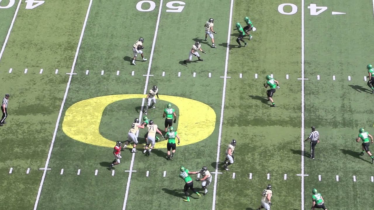 Oregon Ducks spring game highlights - YouTube